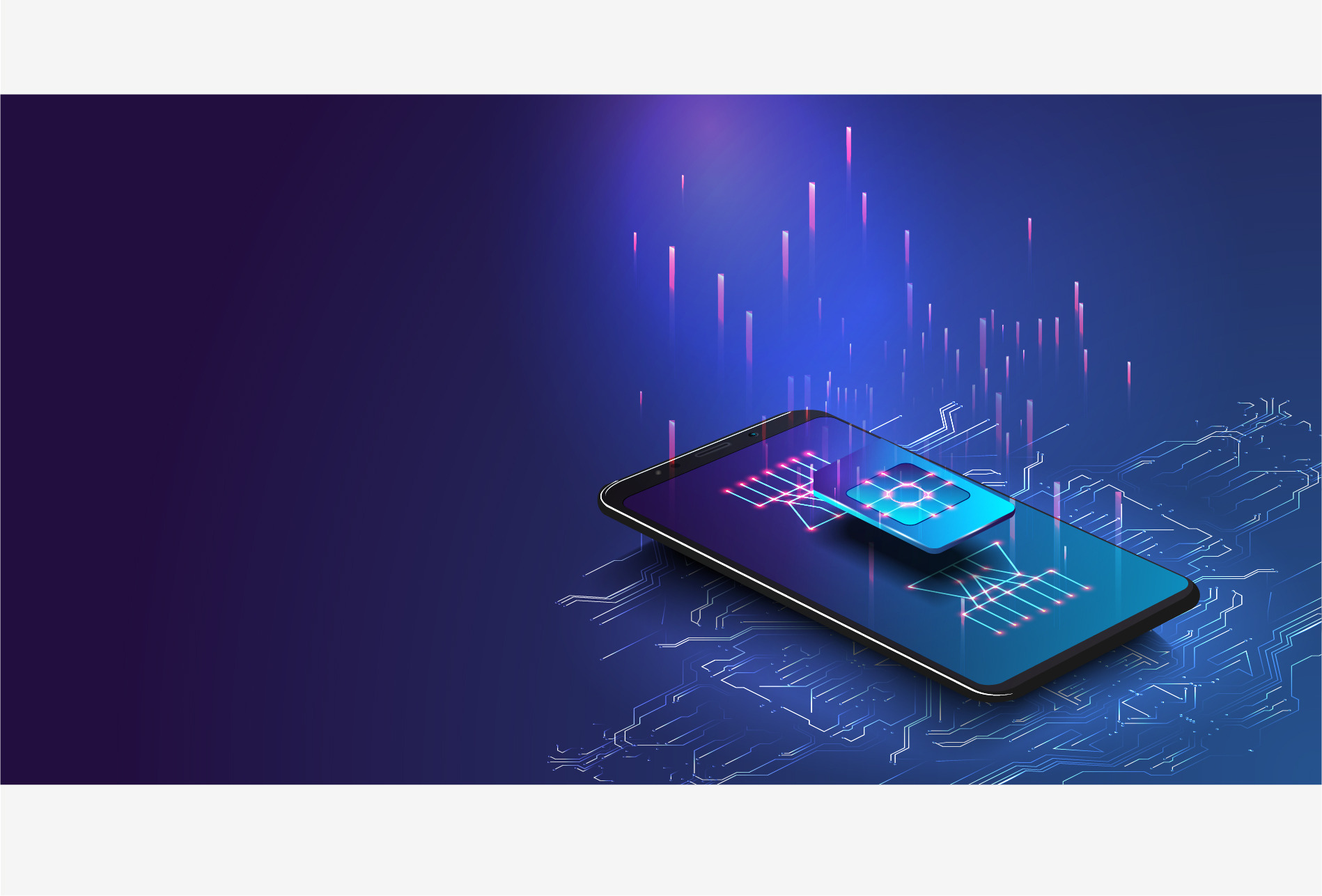 eSIM card chip communication, a Graphic by ZinetroN