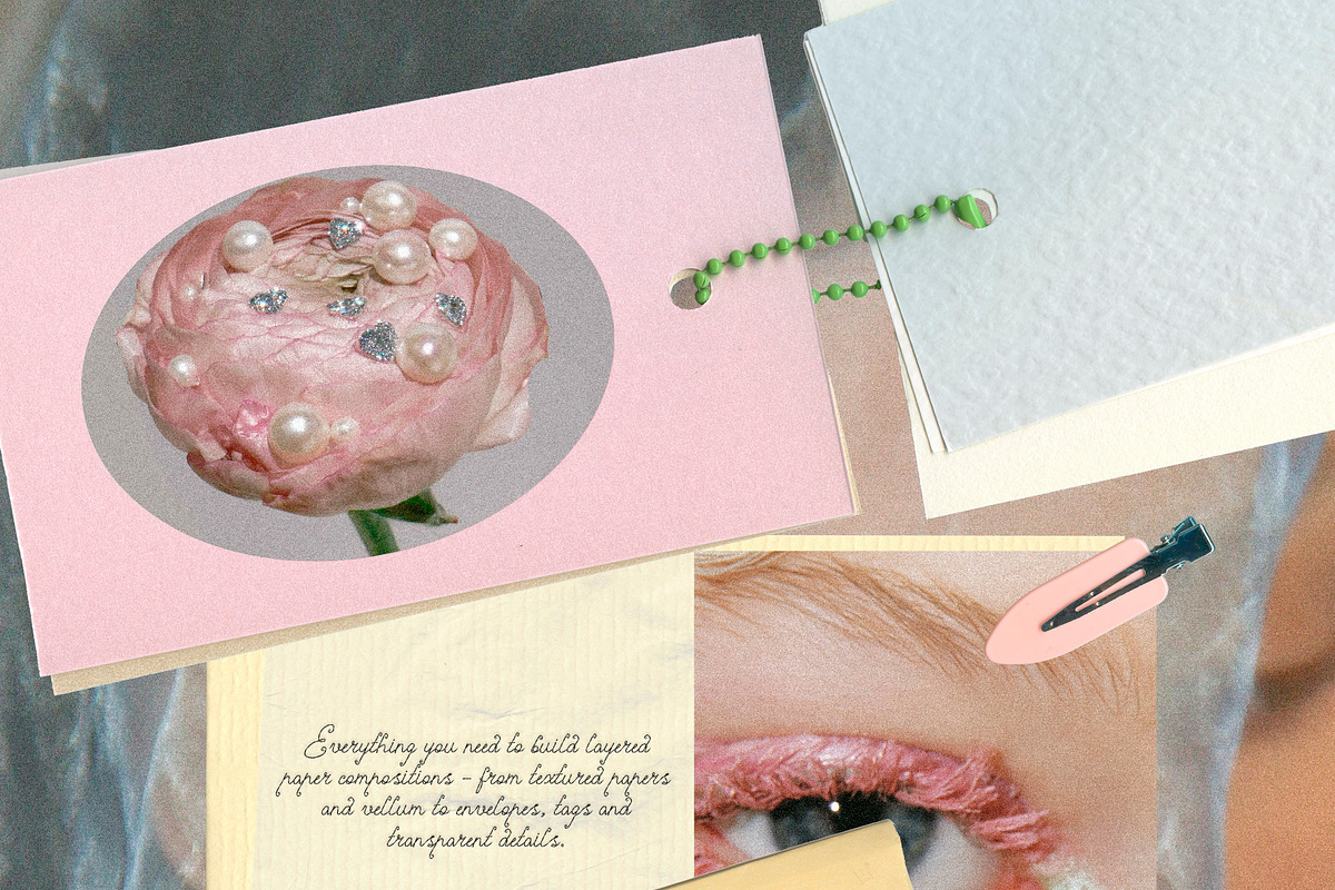 Paper & Layers: Mixed Media Assets, an Object Graphic by Purple