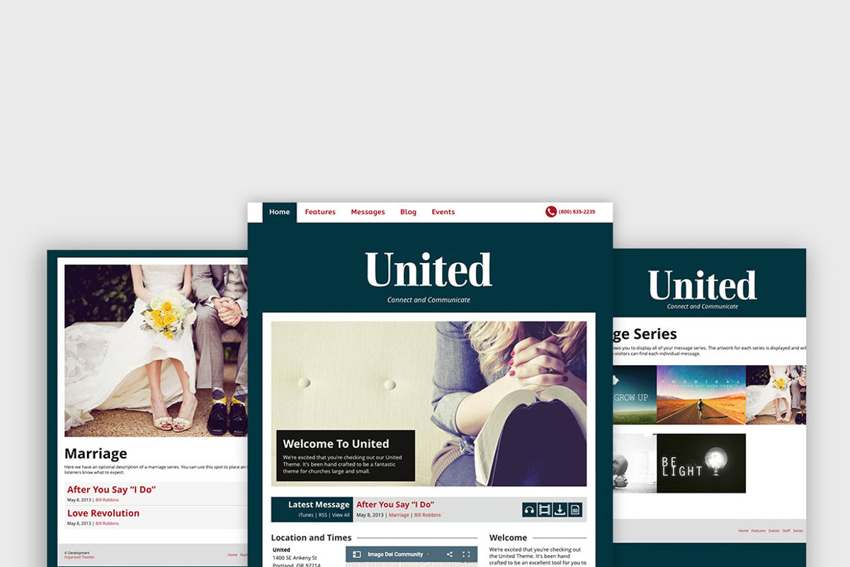 United - Church WordPress Theme, a WordPress Template by Organized Themes