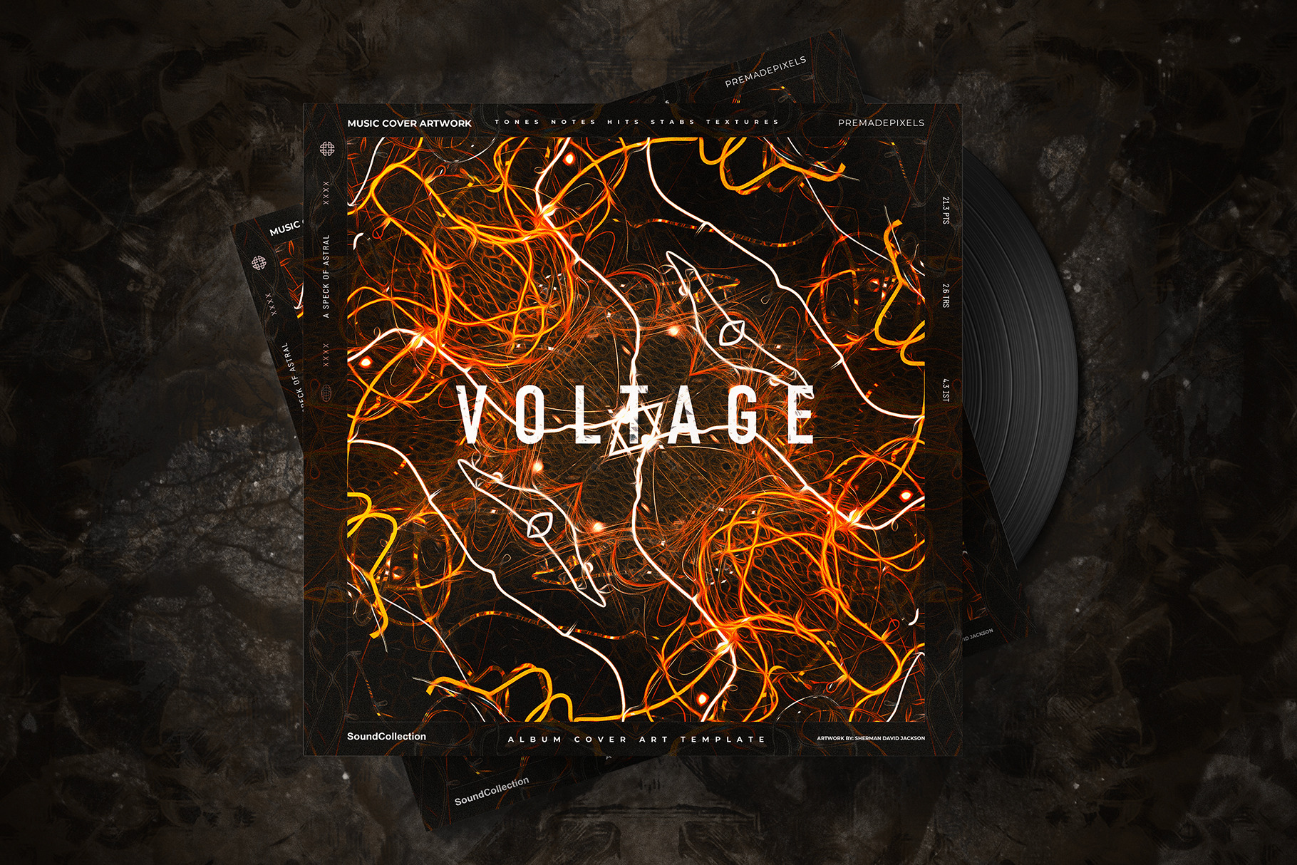 Voltage Album Cover, a Social Media Template by PremadePixels.com