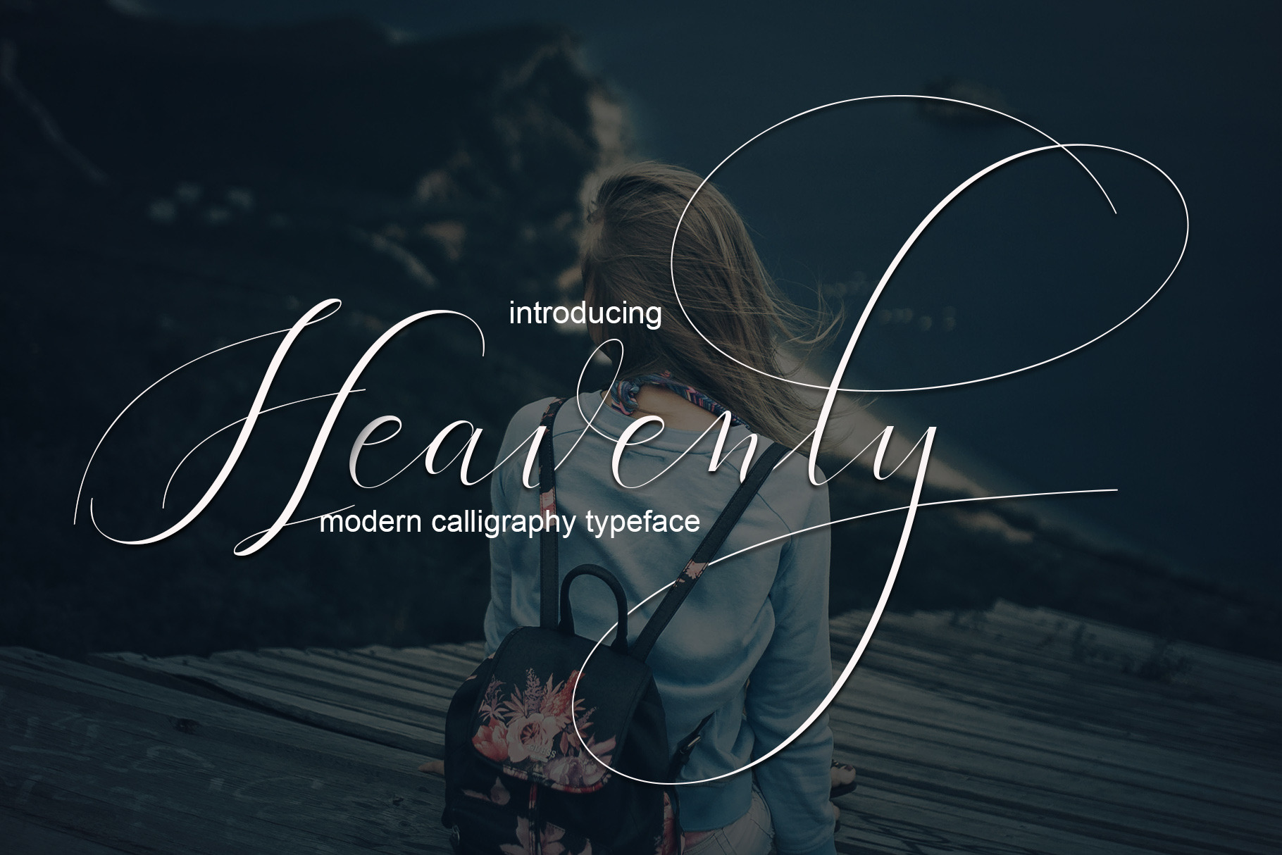 Heavenly - fancy fonts, a Script Font by MrLetters