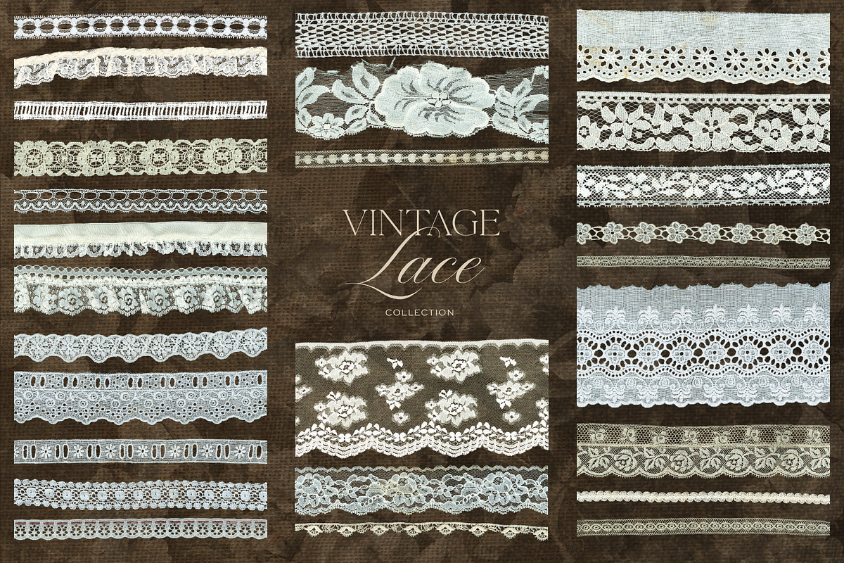 Vintage Lace Graphics Collection, an Object Graphic by Eclectic Anthology