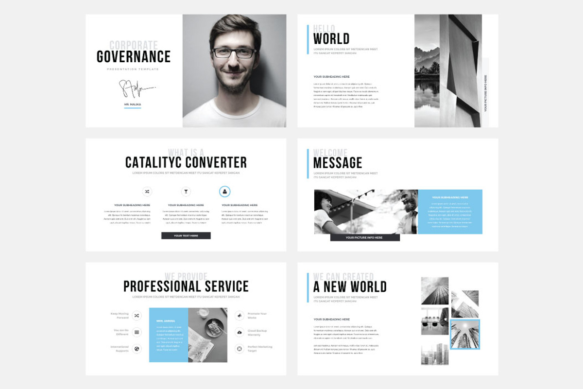 Governance Powerpoint Template, a Presentation Template by Shafura