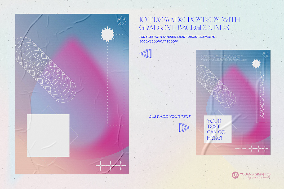 Color Overload Gradients Artwork Kit, a Background Graphic by ...