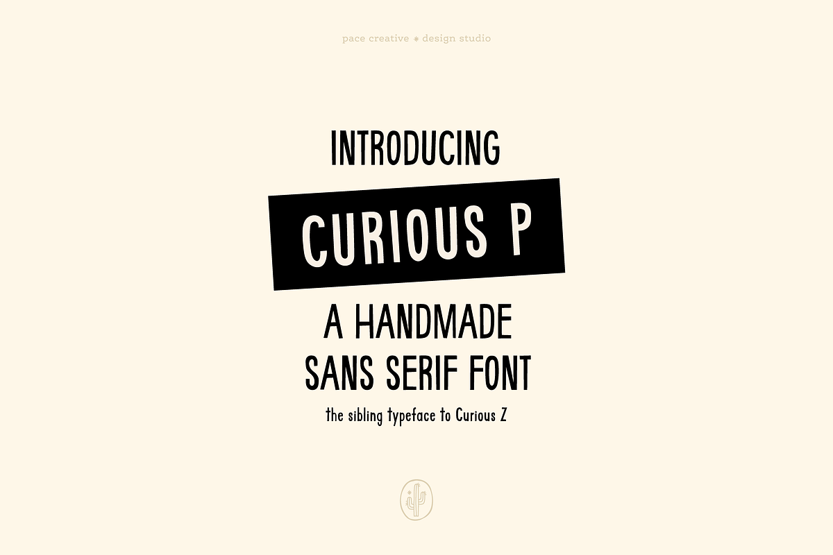 Curious P: Hand-Drawn Sans Serif Font