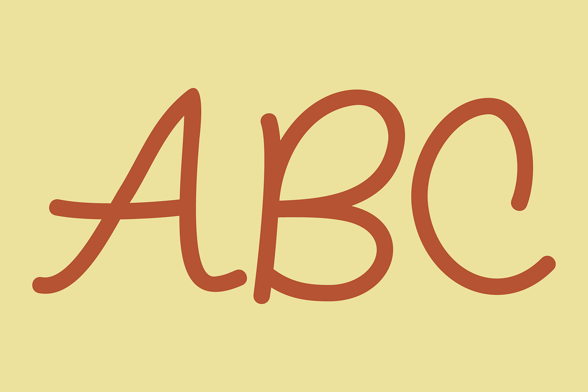 Rolling Ball Cursive - Hand Lettered, a Script Font by GG Design