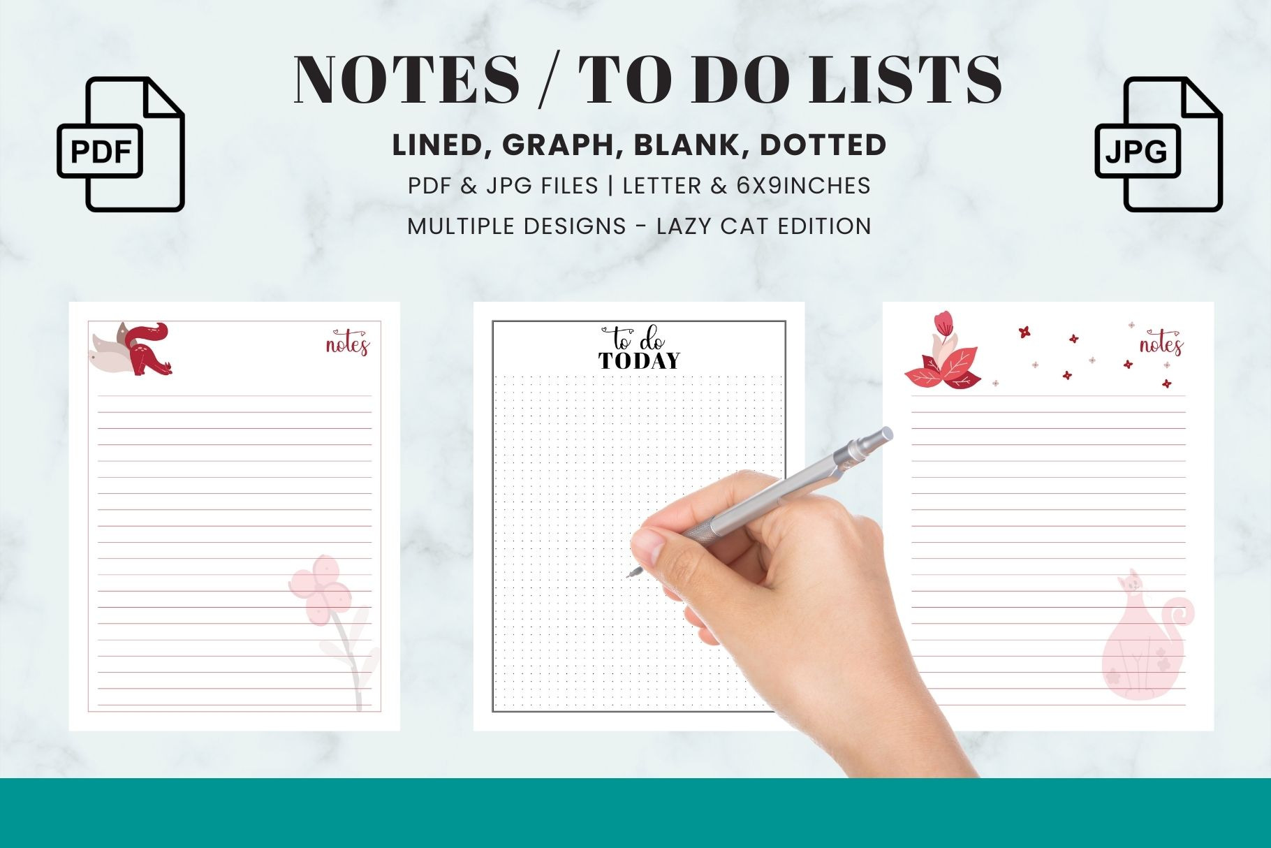 CATS NOTES & TO DO LISTS