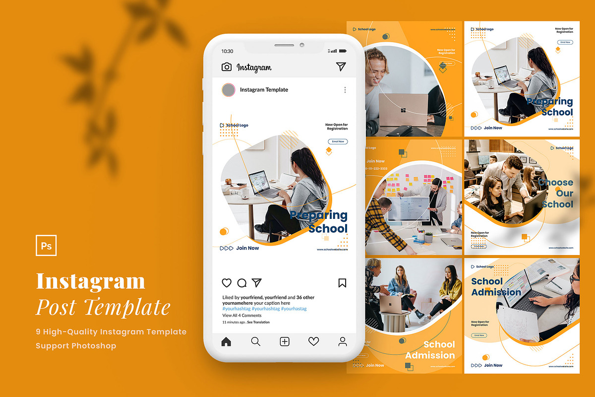 Bundle Education School Instagram, a Social Media Template by peterdraw