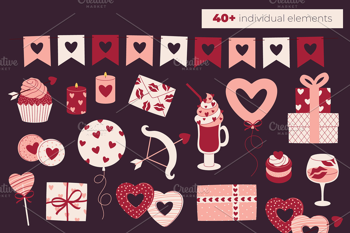 Valentines Clipart, Cards & Patterns
