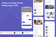 Online Learning Course App UI Kit, an UI Kit Template by Betush