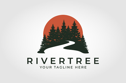 Pine Evergreen Fir Conifer Tree Logo | Branding & Logo Templates ...