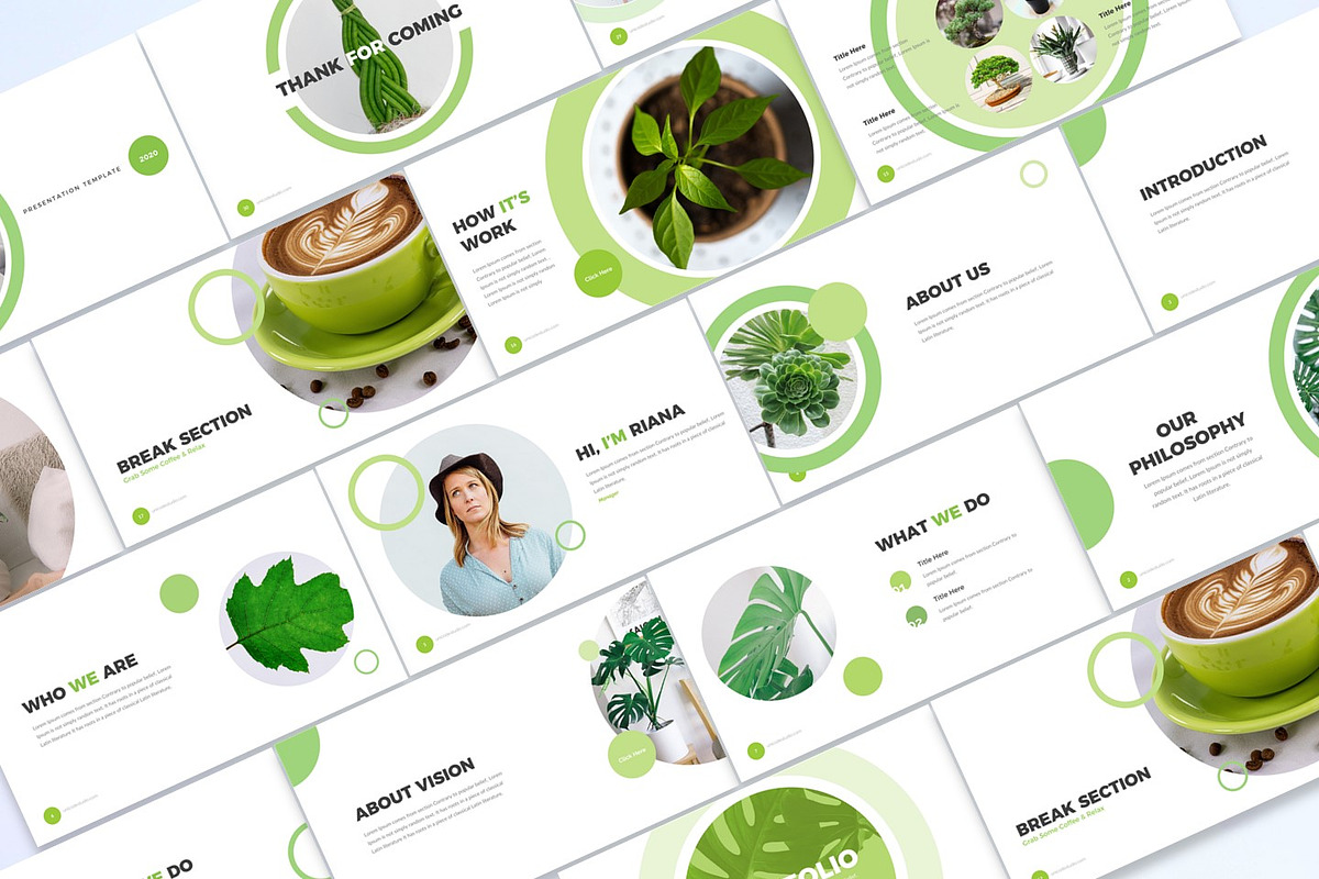 Plant - Google Slides Template, a Presentation Template by UnicodeID