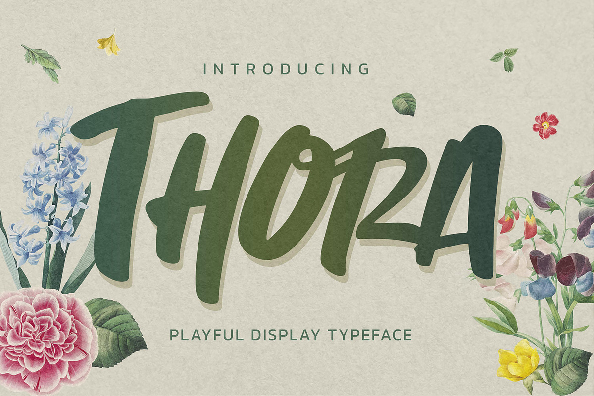 Thora – Playful Display Typeface