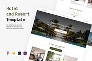 Hotel and Resort - Web template | Templates & Themes ~ Creative Market