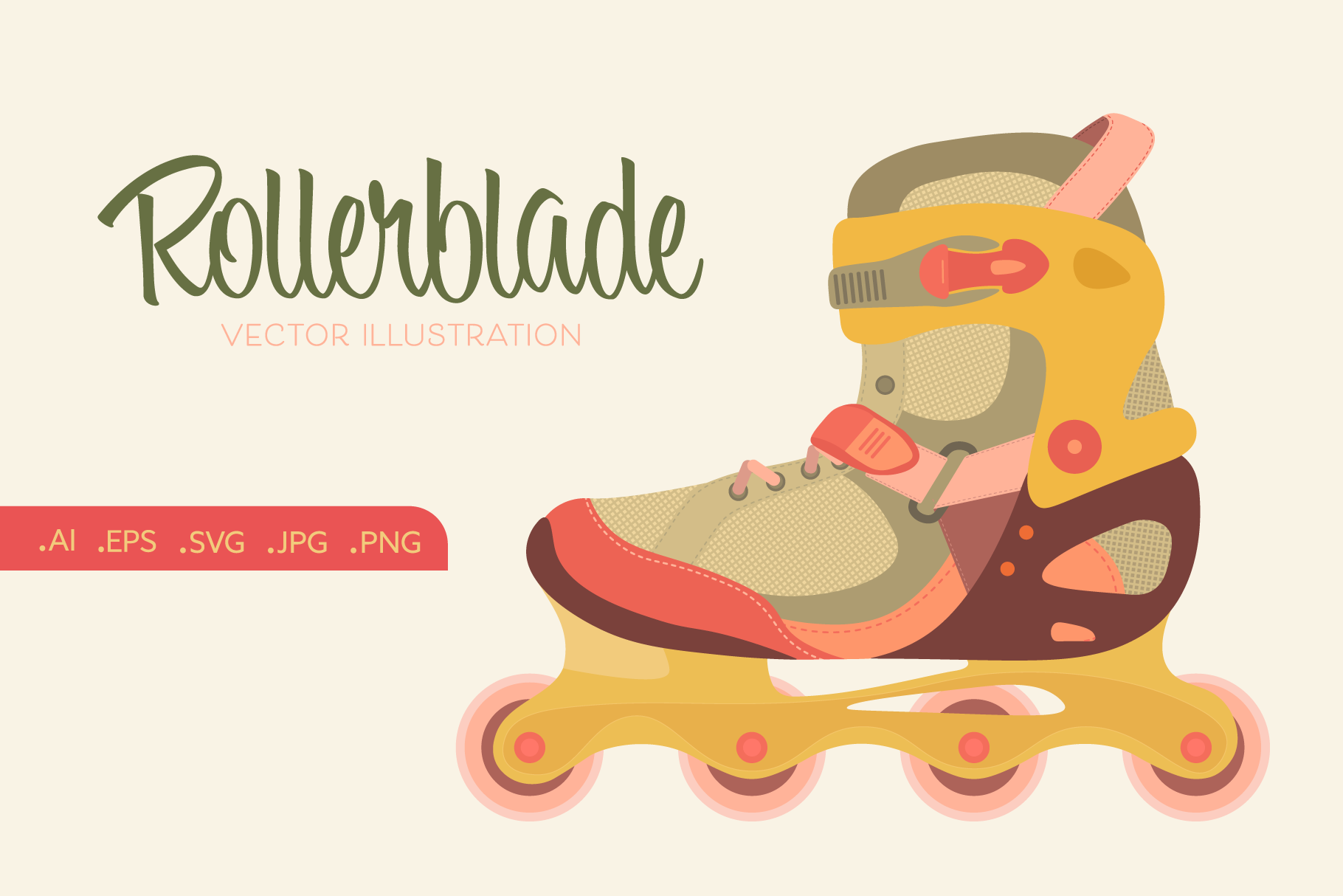 Rollerblade Vector Illustration