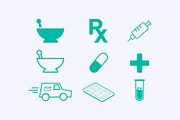 Pharmacy Icons, a Graphic by jclarke31