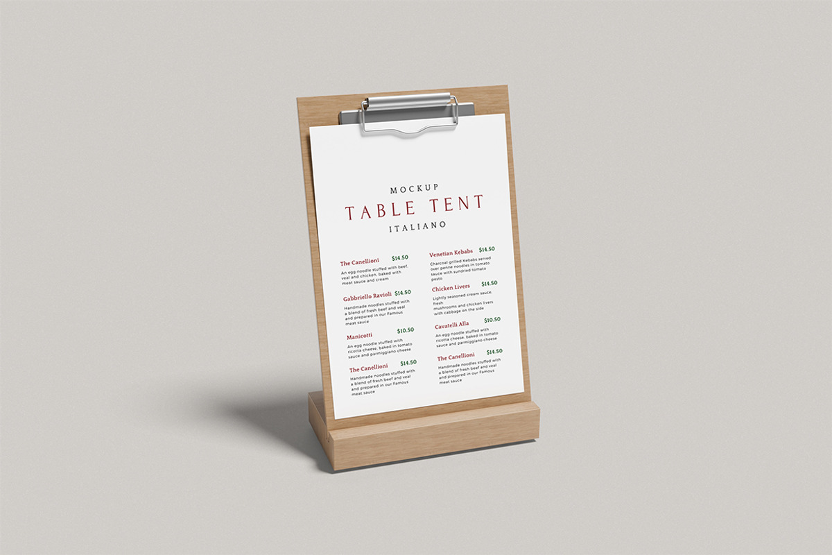 High Quality Table Tent Mockup, an Advertising Mockup by swsi-studio