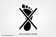 STEPPING ICON | Outline Icons ~ Creative Market