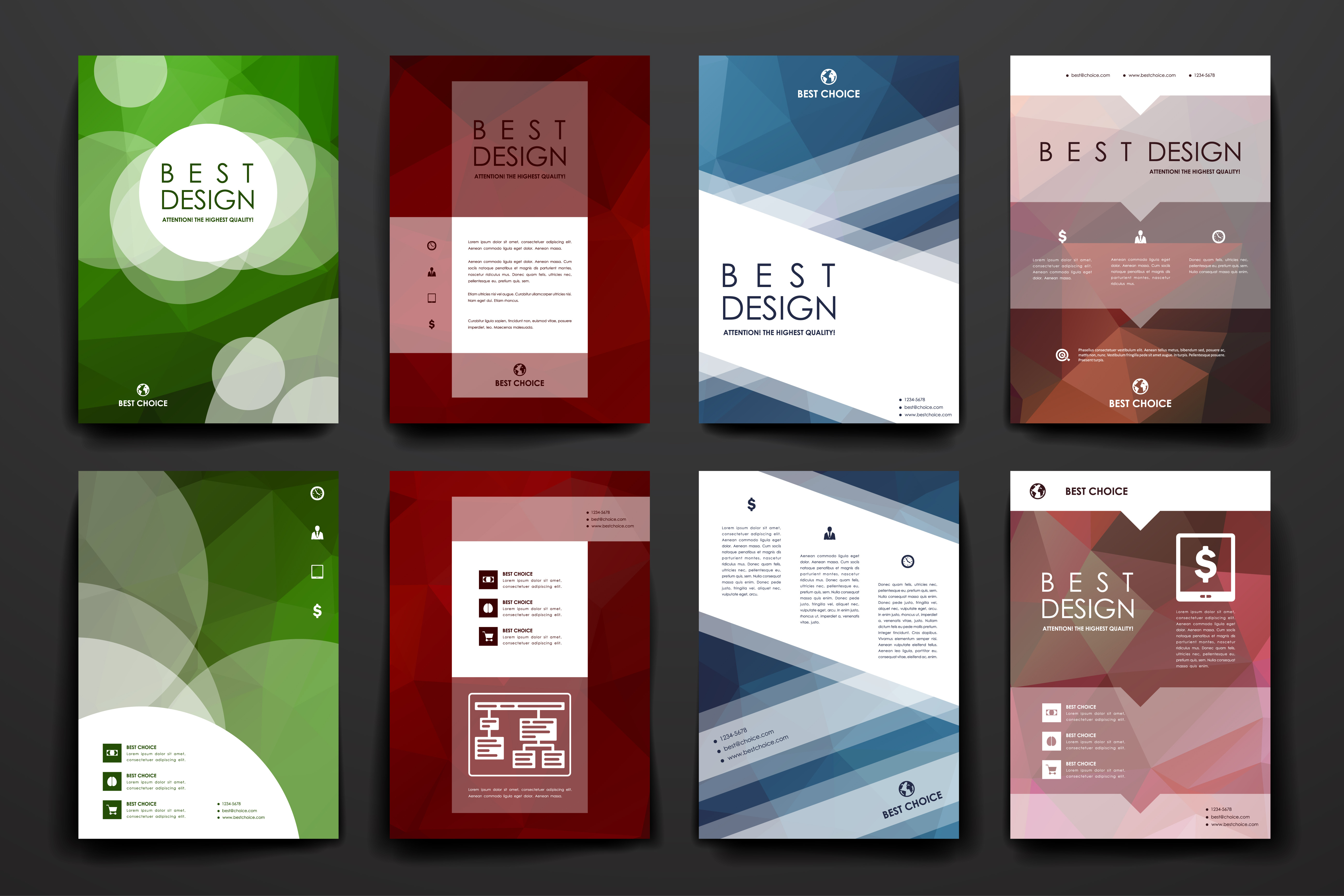 Set of brilliant templates, a Brochure Template by Palau