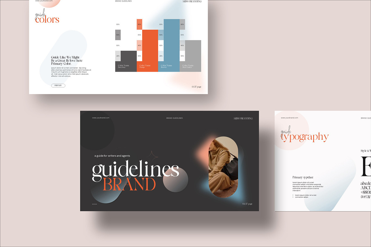 Ariso Brand Guidelines Template, a Presentation Template by evgenystudio