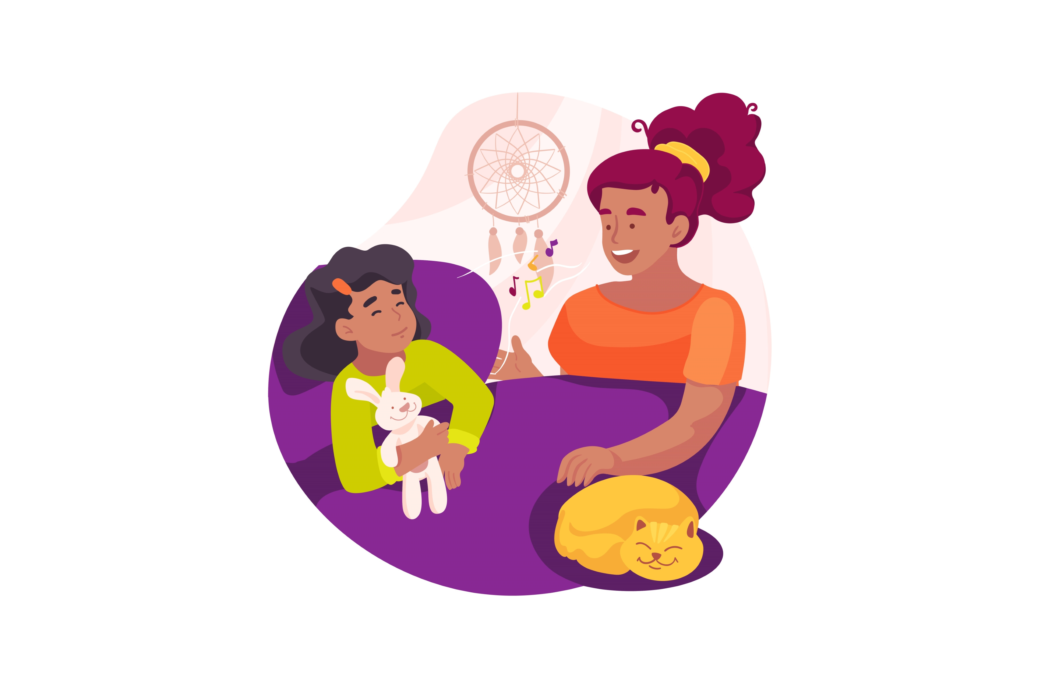 Sleeping regime isolated cartoon, an Illustration by Visual Generation