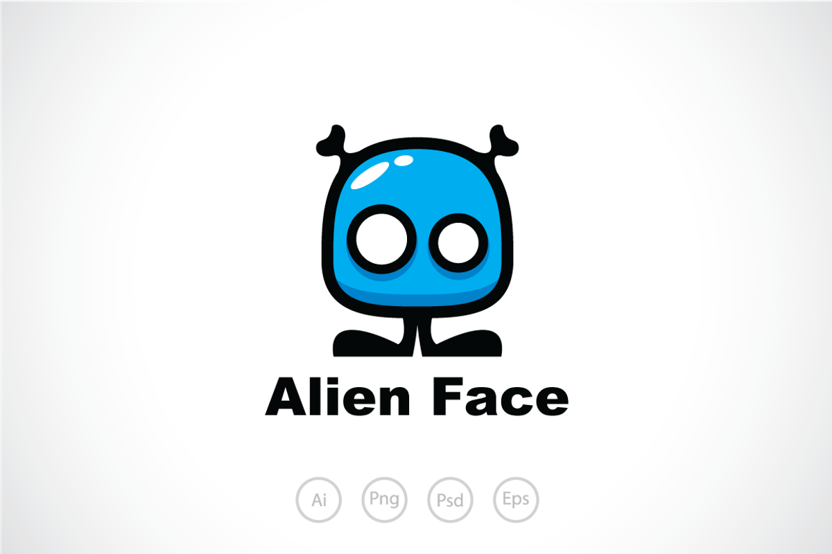 Alien Face Logo Template, a Branding & Logo Template by Heavtryq Design