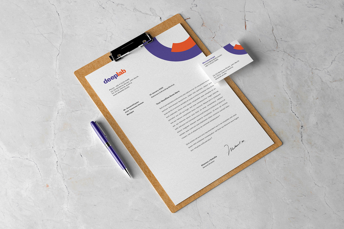 Clipboard Branding Mockup set, a Product Mockup by Deeplab