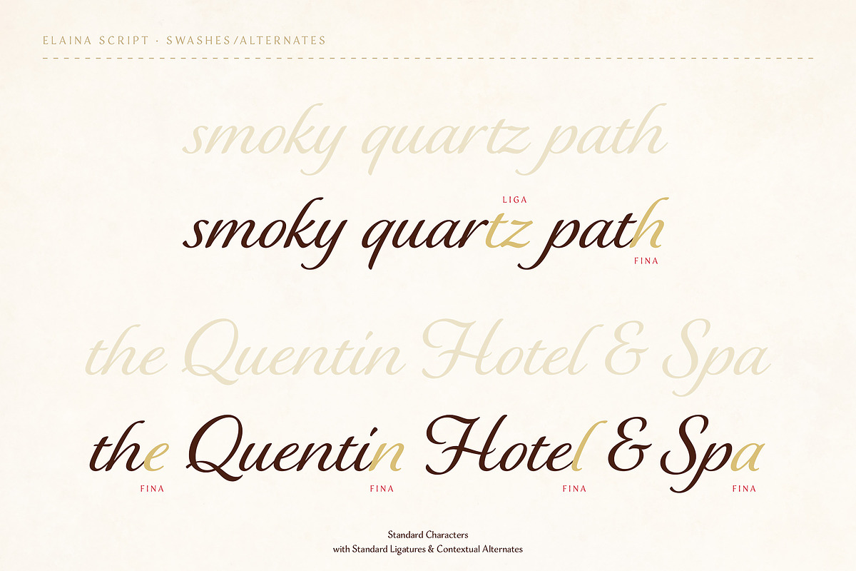 Elaina Script, a Script Font by Laura Worthington