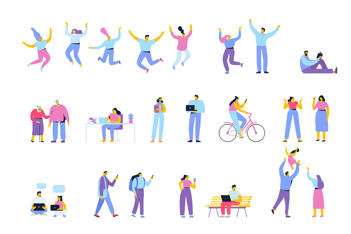 Flat Vector people, a Person Illustration by Vector_Art