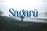 Sagaru Elegant Serif Font, a Sans Serif Font by catalystco.studio ...