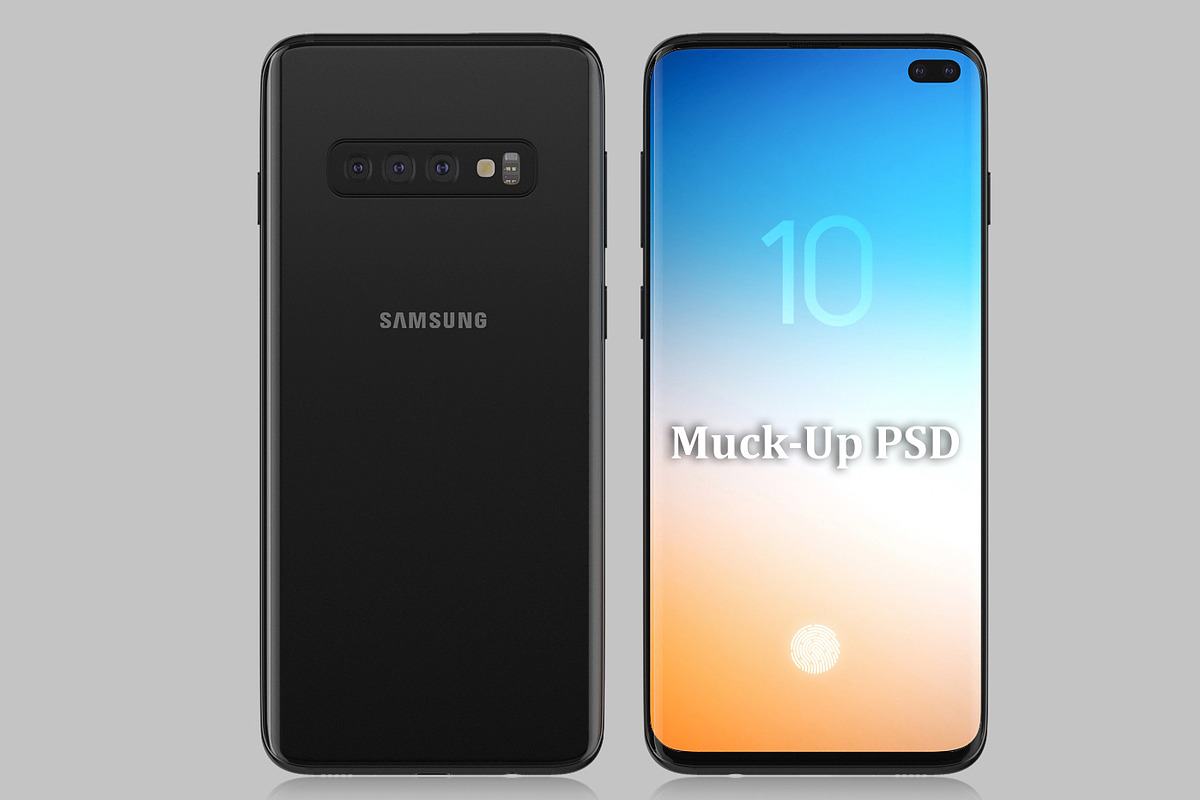 Samsung galaxy S10 Plus mock-up, an iPad Mockup by Proshanta Sarker