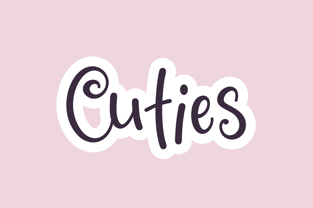 Introducing Cuties - Handwritten Font