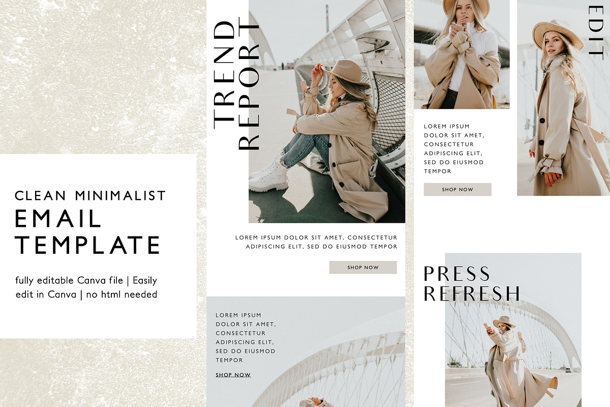 Modern Minimalist Email Template, an Email Template by KikiBunnyCreative