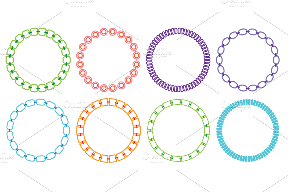 Mod Frames Clipart, a Graphic by Melissa Held Designs