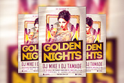 Golden Night Party Flyer Template, a Flyer Template by Flyermind