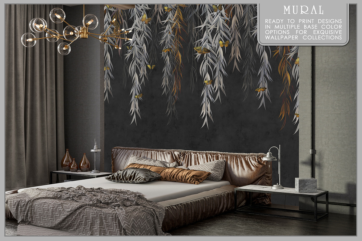 Fresco collection "Willow rain"