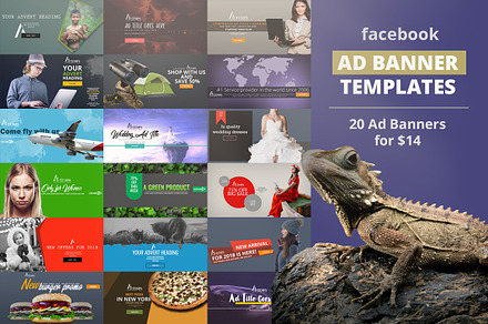 Facebook Ad Templates, a Social Media Template by pmvch