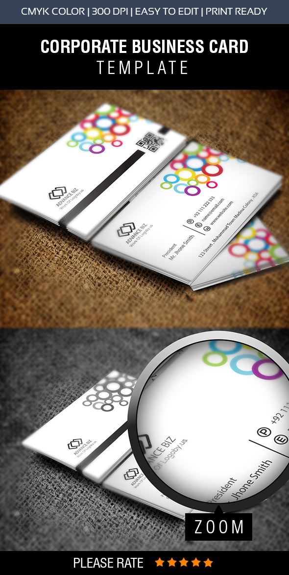 Bubbles Business Card, a Business Card Template by shujaktk