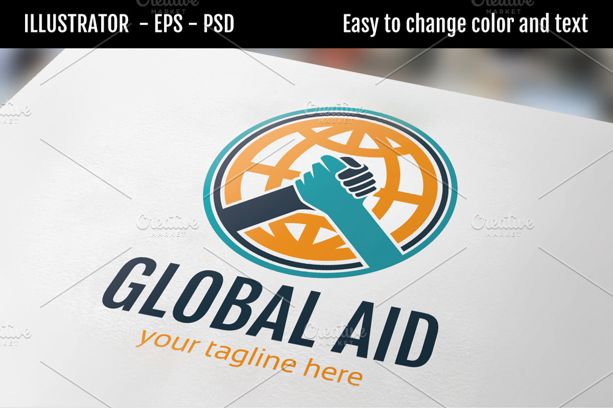 Global Aid, a Branding & Logo Template by doghead