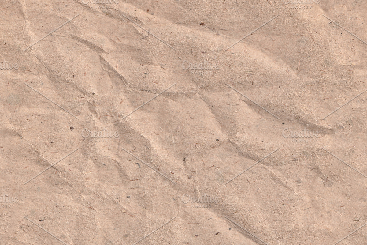 Seamless battered kraft paper texture. Grunge rough natural page ...