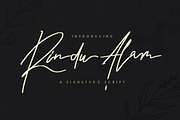 Rindu Alam - Signature Script Font, a Script Font by StringLabs