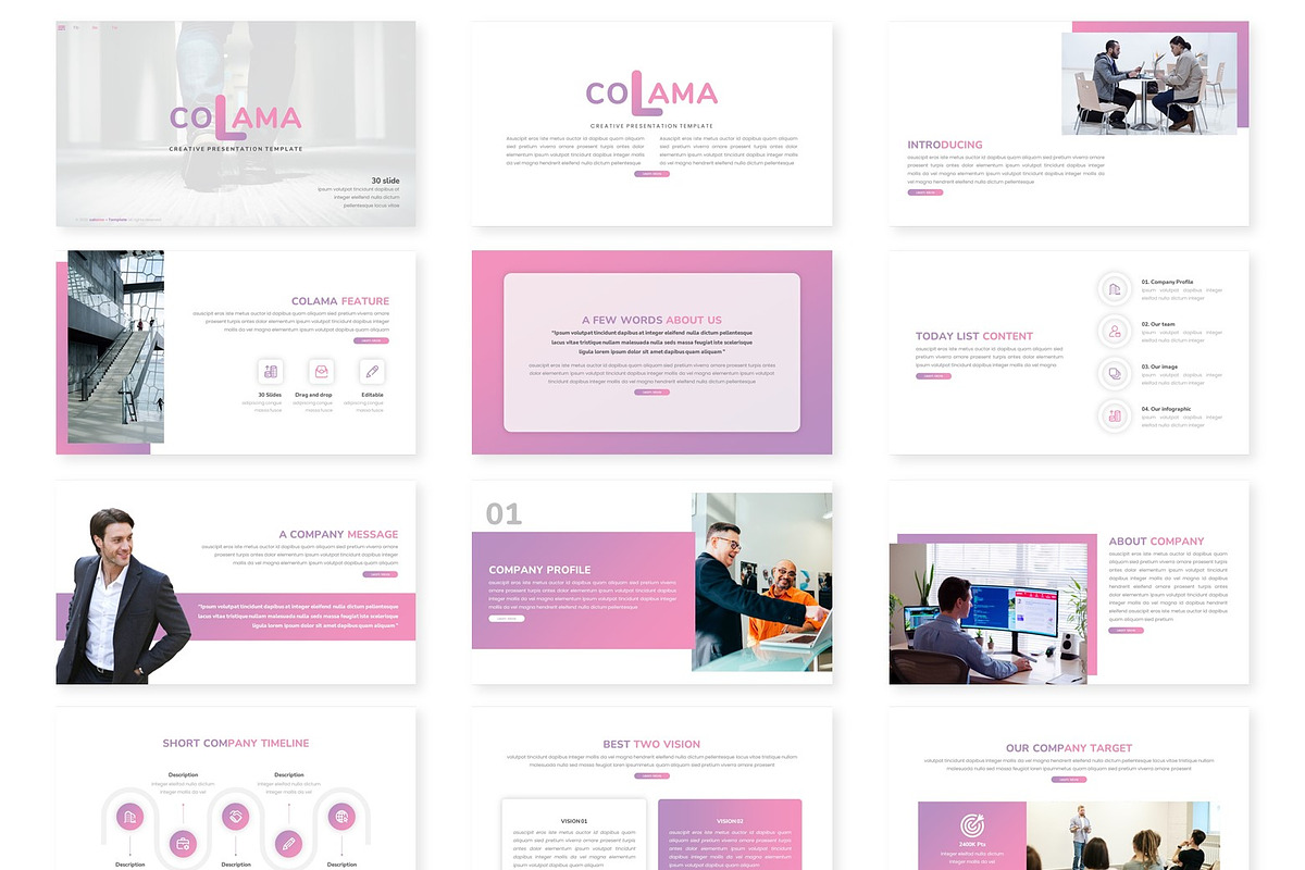 Colama - Powerpoint Template, a Presentation Template by inspirasign