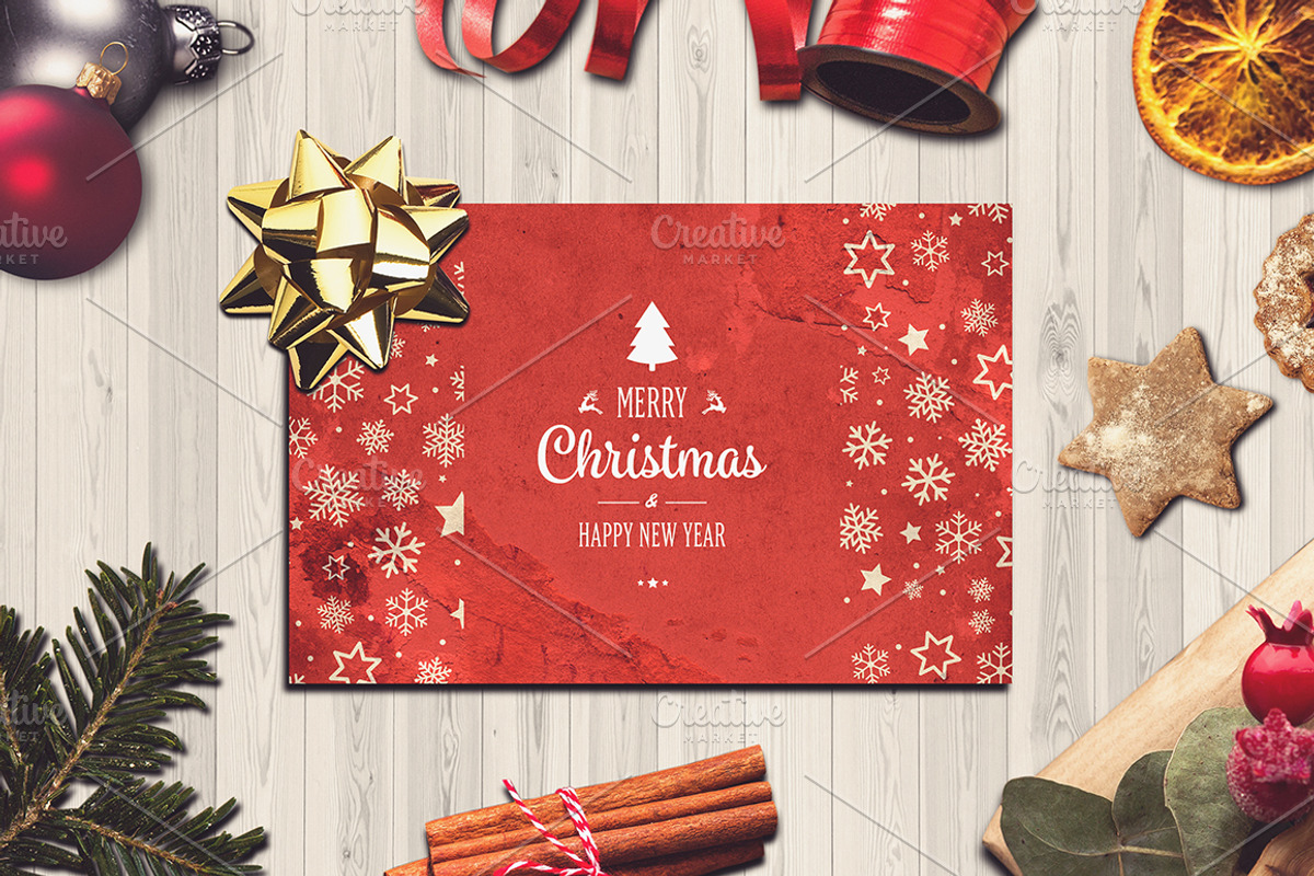 Christmas Mock-ups 10 PSD Pack, an iPhone Mockup by relineo.com