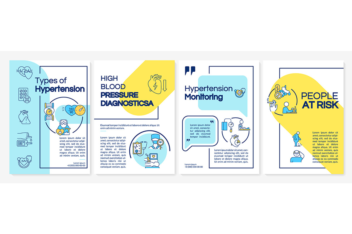 Hypertension types brochure template, a Brochure Template by IMG ...