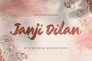 Janji Dilan - Textured Brush Font, a Script Font by StringLabs | Creative Market