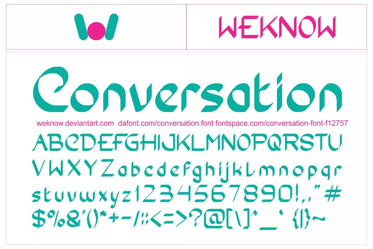 conversation font