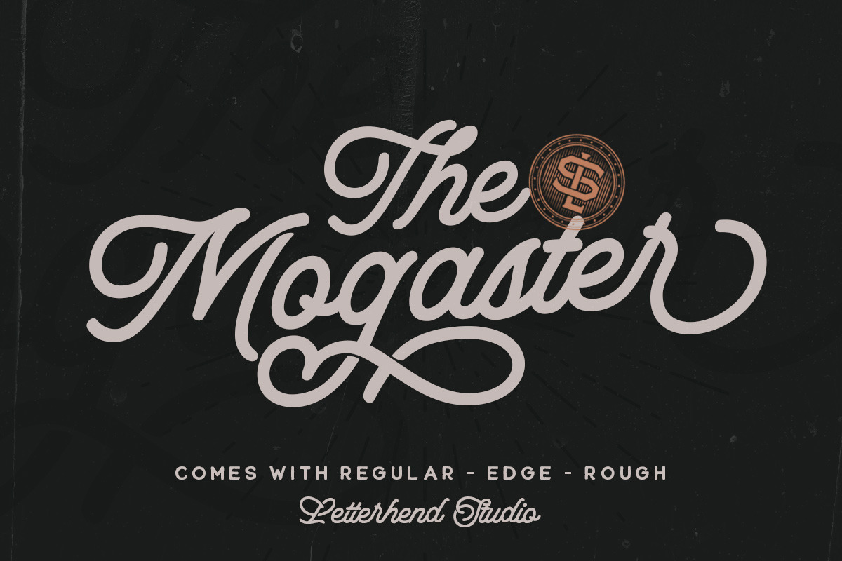 The Mogaster - Monoline Script, a Script Font by Letterhend Studio