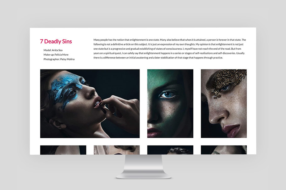 Cosmo - Model Agency WordPress Theme, a WordPress Template by NetGon ...