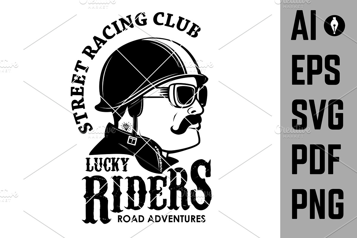 Racing club emblem template SVG, a Sport Illustration by Vectorhight ...