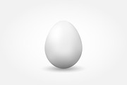 Vector realistic egg with shadow, an Object Graphic by ExpressShop